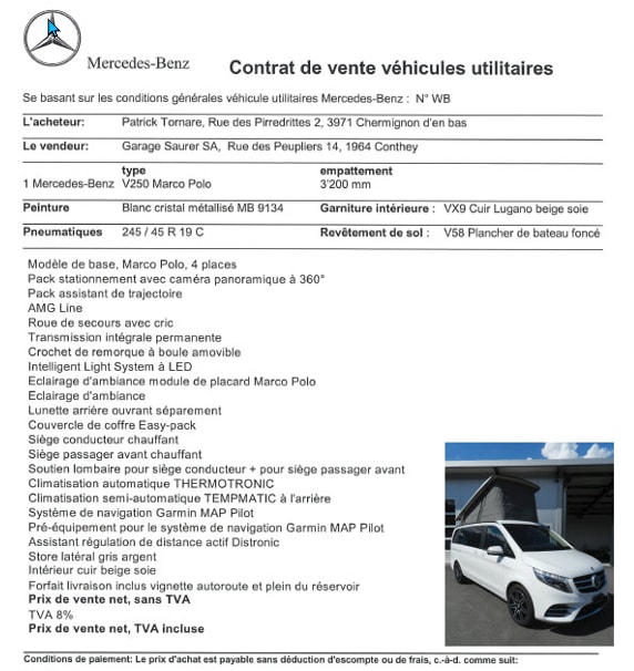 MERCEDES-BENZ MARCO POLO MP 250 4m Pack AMG À vendre