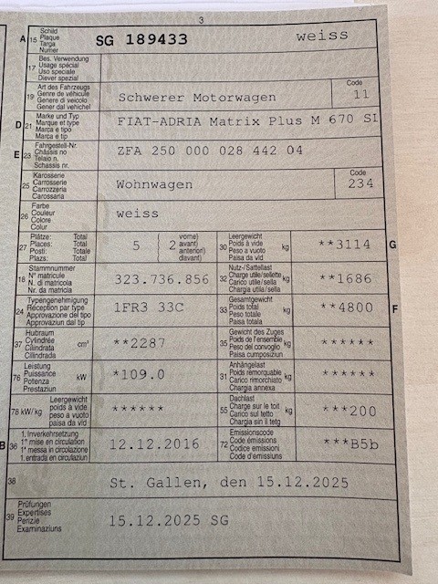 ADRIA Matrix Plus M670 SL Kaufen